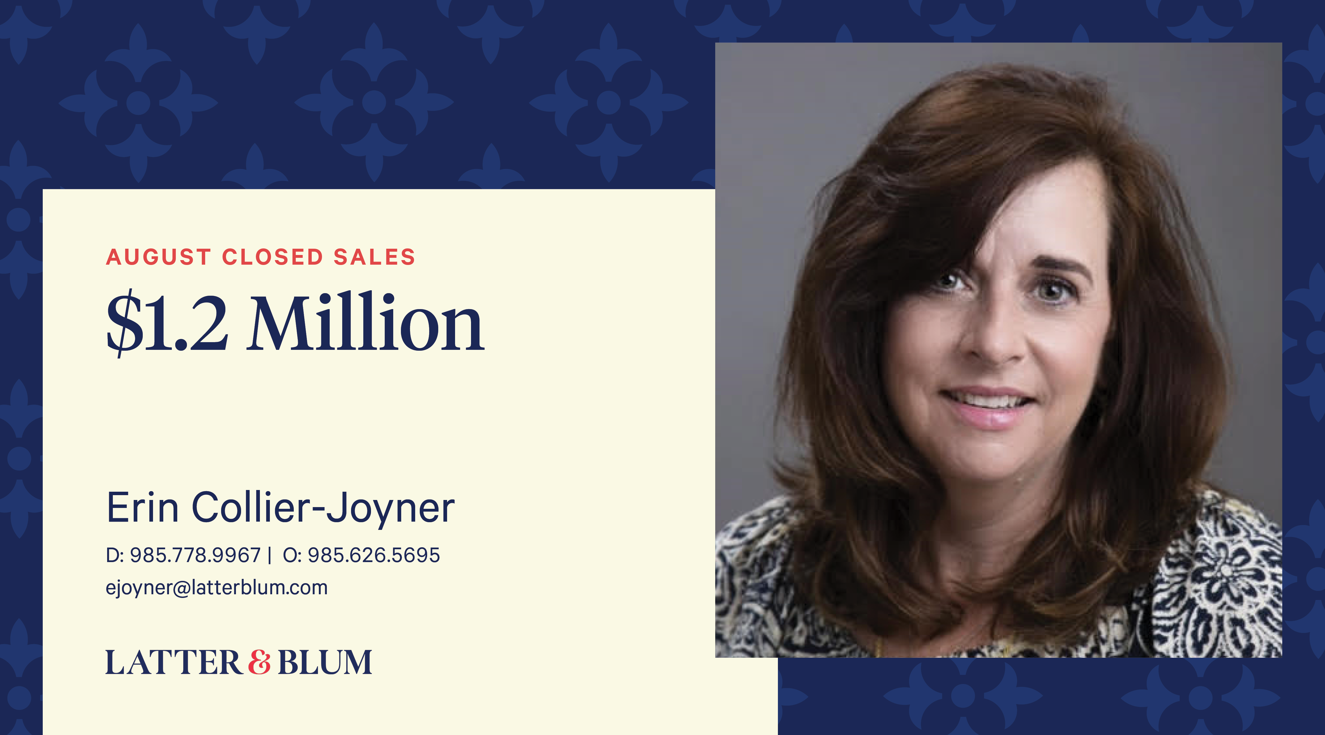 Erin Collier-Joyner - Million in a Month August 2020