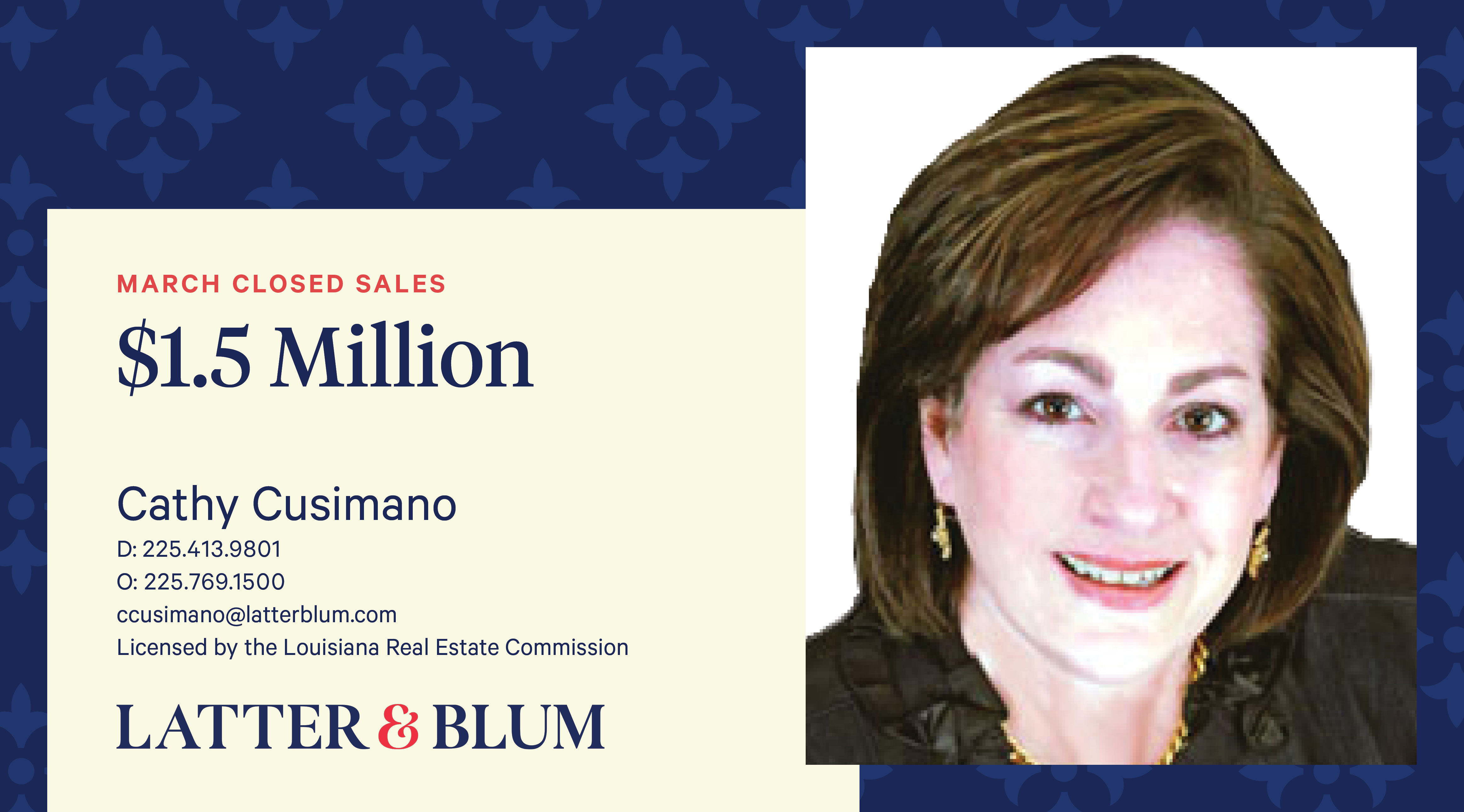 Cathy Cusimano - Million in a Month March 2020
