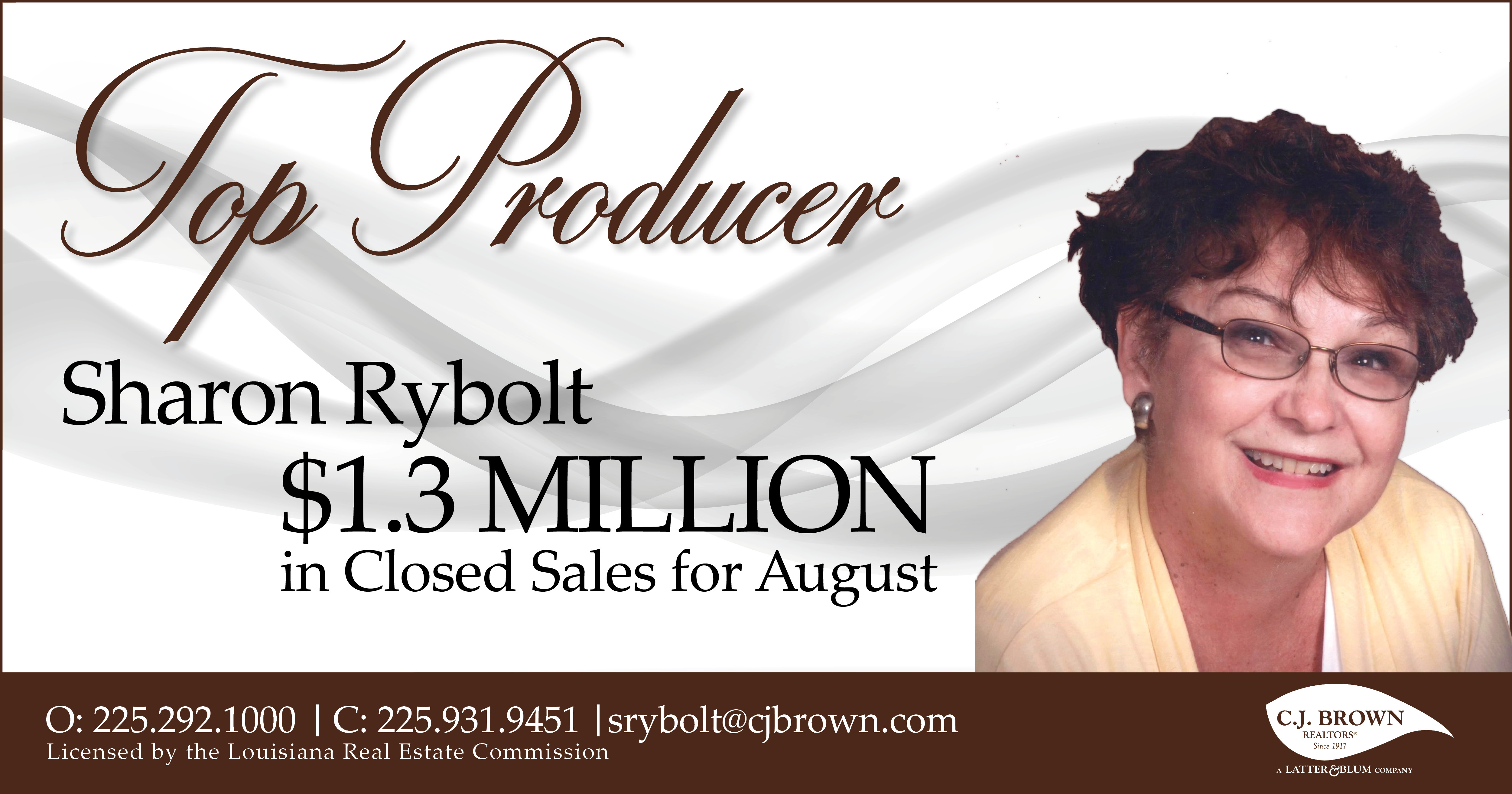Sharon Rybolt - Million in a Month August 2019