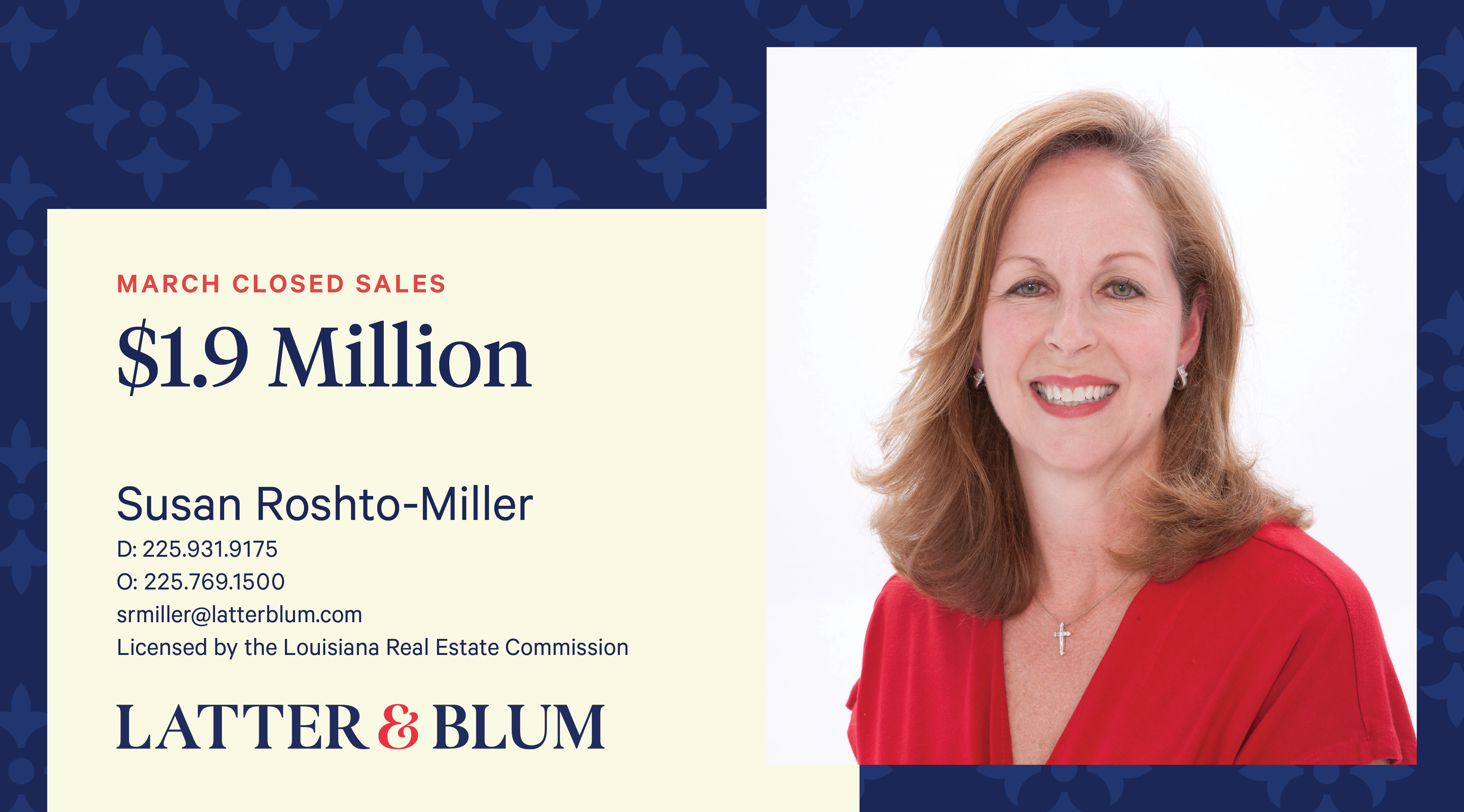 Susan Roshto-Miller - Million in a Month March 2020