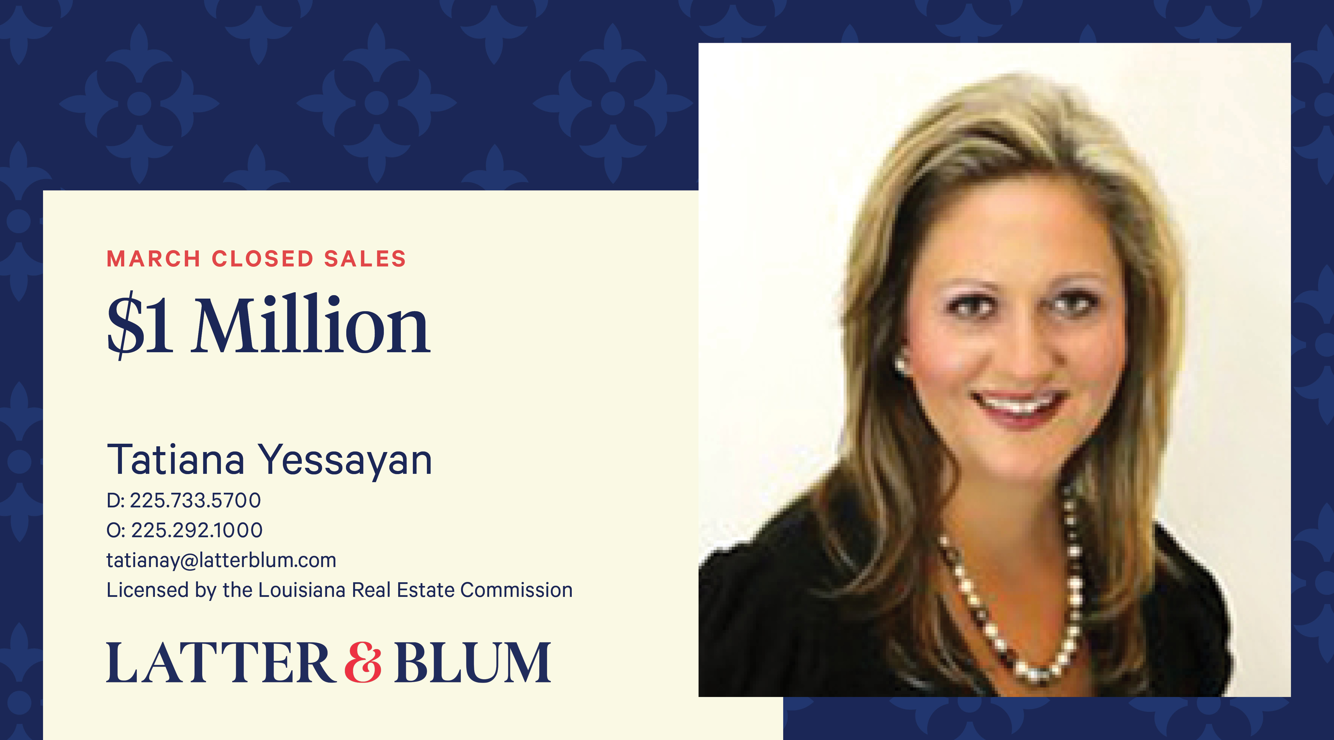 Tatiana Yessayan - Million in a Month March 2020